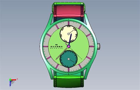 丹麦诗格恩石英机械手表step 模型图纸下载 懒石网