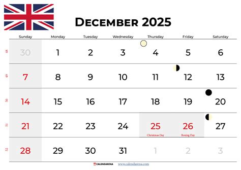 December 2025 Calendar Uk Calendarena