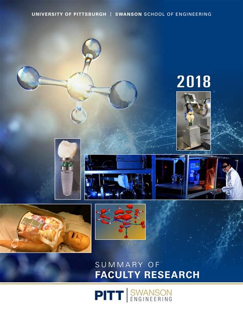 2018 Swanson School Of Engineering Summary Of Faculty Research By Pitt Swanson School Of