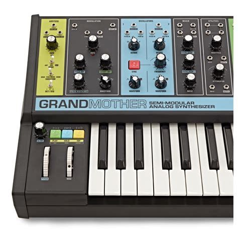 Moog Grandmother Semi Modular Analog Synthesizer At Gear4music