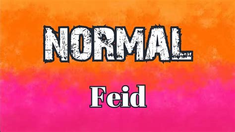 Feid Normal Letralyrics Youtube