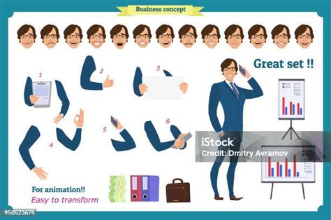 본문 요소 동작 제스처 사업가 캐릭터 포즈의 집합입니다 백색에 절연 되어 있습니다 남자 양복 외 투 만화 스타일의 일러스트 레이 션 비즈니스 사람입니다 남자 아바타 식입니다