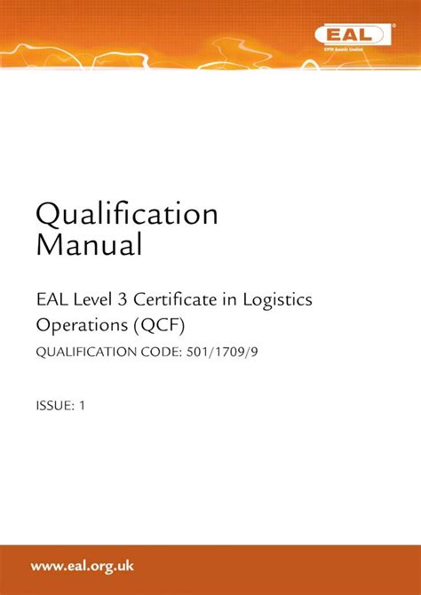 Pdf Qualification Manual L3 · Appendix 1 Qualification And Credit