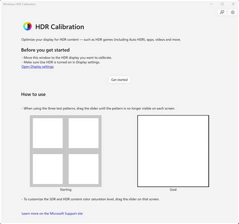 Calibrate HDR Display Using Windows HDR Calibration App In Windows 11