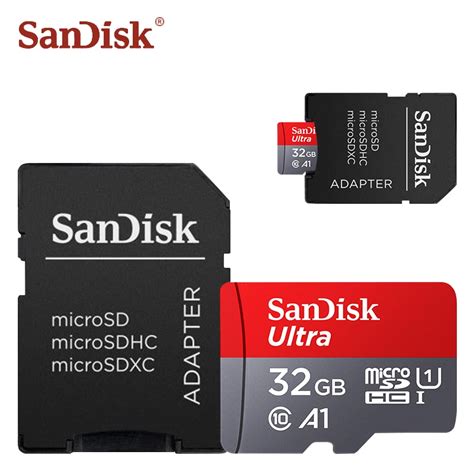 Карта памяти SanDisk class 10 64 Гб 128 ГБ SDHC-SDXC 16 ГБ 32 ГБ Micro ...