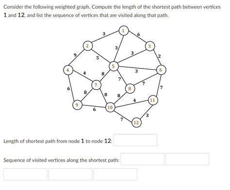 solved consider the following weighted graph compute the length of