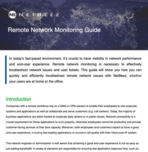 network monitoring netbeez