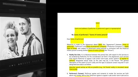 Use This Nudity Rider Agreement For Your Next Intimate Scene Wrapbook