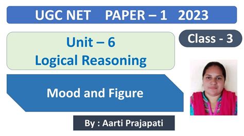 Ugc Net Paper 1 Logical Reasoning Unit 6 Class 3 By