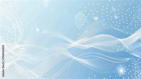 Soft Abstract Background With Flowing Lines And Dots In Shades Of Blue Serene Wavy Texture