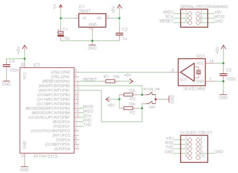 Using A Quadrature Encoder With An Attiny 2313 And An Oled Display