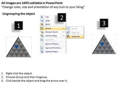 PowerPoint Theme Strategy Triangle Process Ppt Slide