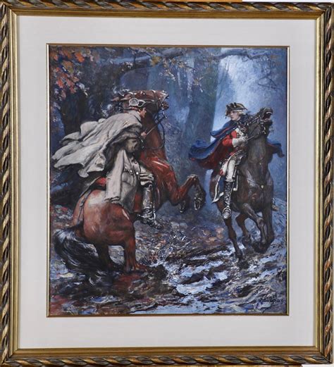 Norman Mills Price Love And The Lieutenant Story Illustration
