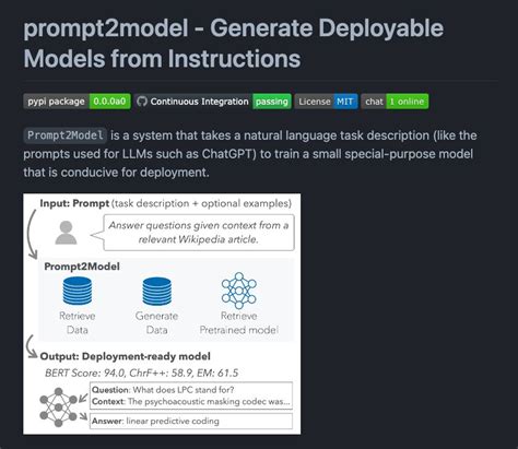 Prompt2model Is A Neat Idea You Give The System A Prompt Describing A