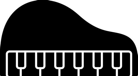 Black And White Piano Icon In Flat Style 24288371 Vector Art At Vecteezy