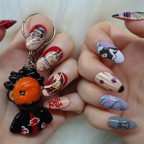 Gaara Nail Art