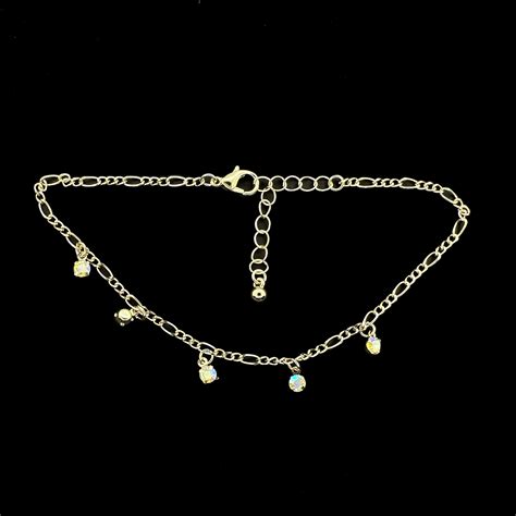 ⭐️ خرید اینترنتی پابند زنانه سیکس مدل نگین آویز 1403 فروشگاه دیگسون ⭐️