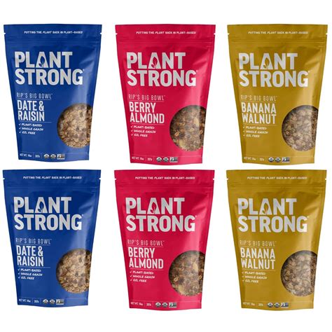 Plantstrong Rips Big Bowl Signature Cereals Variety Pack