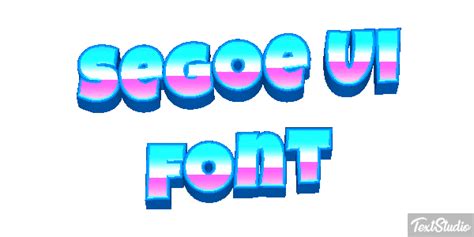 Segoe Ui Font Font Animated  Logo Designs
