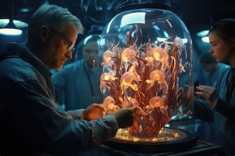 Premium Ai Image A Biotech Laboratory Cultivating Labgrown Organs And