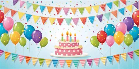 Birthday And Celebration Banner Premium Ai Generated Image