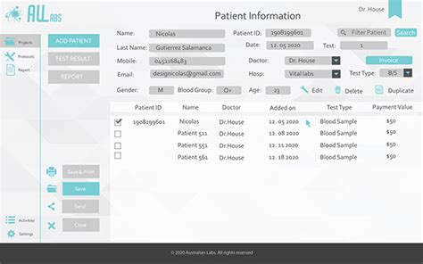 User Interface Database On Behance