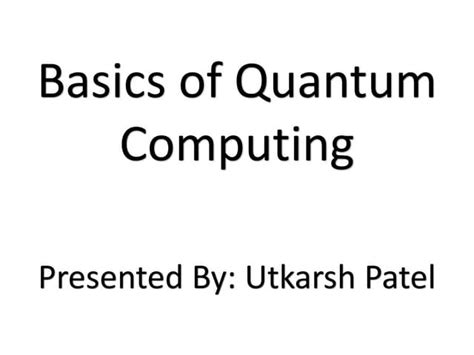 a basic overview to the shor s algorithm pdf programming languages