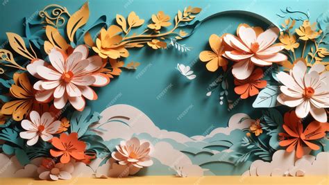 Premium Ai Image Papercutout Abstract Background