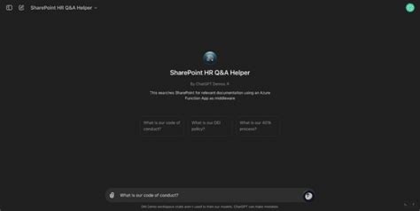 GPT Actions Library Sharepoint Return Text
