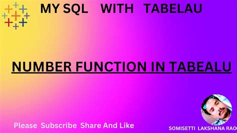 Tableau Number Functions Youtube