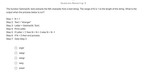 Solved The Function Getchar N Text Extracts The Nth