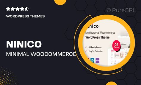 Ninico Minimal Woocommerce Wordpress Theme