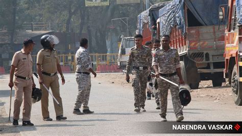 Navi Mumbai Over 30 Truck Drivers Arrested After Attacking Cops During