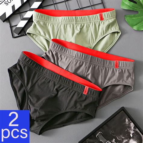 Мужские трусы из хлопка 2 шт. | AliExpress