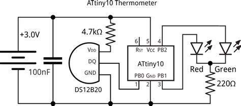 attiny10 binary thermometer when you think of a binary display you