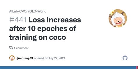 loss increases after 10 epoches of training on coco · issue 441