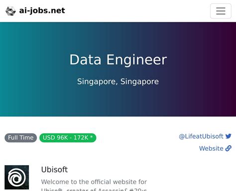 [hiring] data engineer in singapore singapore r ai ml jobs