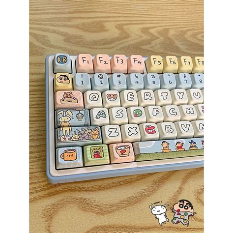 갓수 짱구 파스텔 키캡 세트 142개 Pbt 키보드 커스텀 Diy 위시버킷