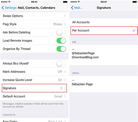 how to set up multiple email signatures on your iphone or ipad