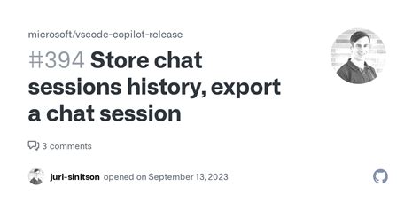 store chat sessions history export a chat session · issue 394