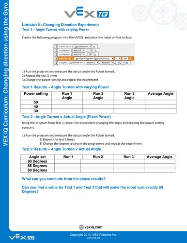 Vex Robotics Iq Curriculum Mix N Match Curriculum Teaching Resources