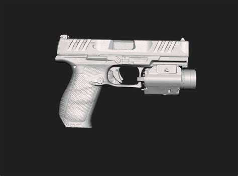 🩻 Walther Pdp 4 5 Streamlight Tlr 2 Hlg Real Size 3d Scan Gun Mold・ Stl File For 3d Printing・cults