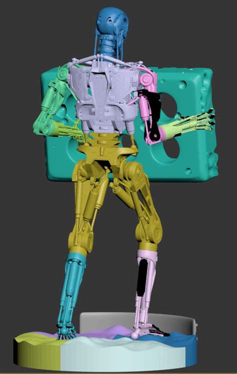 Terminator T 800 Endoskeleton T4 3d Print Model By Skynet 2029