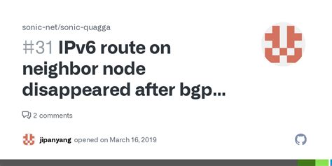 Ipv6 Route On Neighbor Node Disappeared After Bgp Graceful Restart