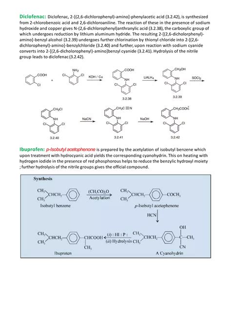 Synthesis Of Naproxen Ketoprofen Ketorolac Diclofenac And Ibuprofen Pptx