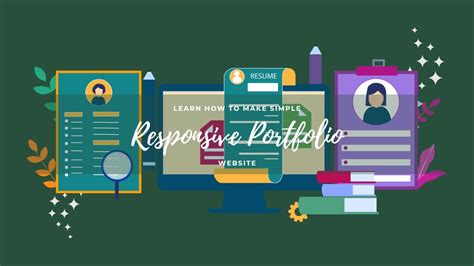 Project Html And Css Little Js How To Make Simple Responsive Portfolio Website Youtube