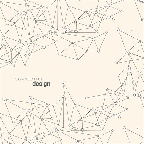 Premium Vector Abstract Network Background With Dots And Lines Geometric Connection Structure