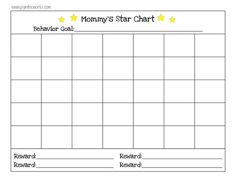 Reward Chart Template Word