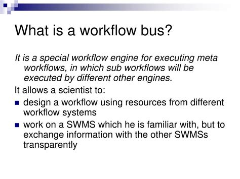 Ppt A Workflow Bus For E Science Applications Powerpoint Presentation Id485112