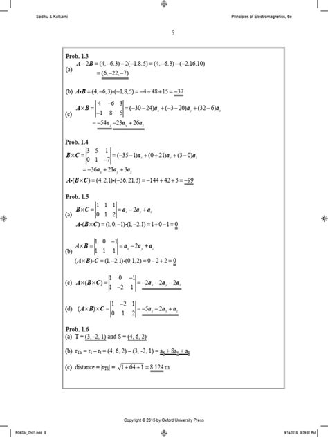 Instructors Solutions To Elements Of Electromagnetics 6th Edition By Sadiku P 7 Pdf